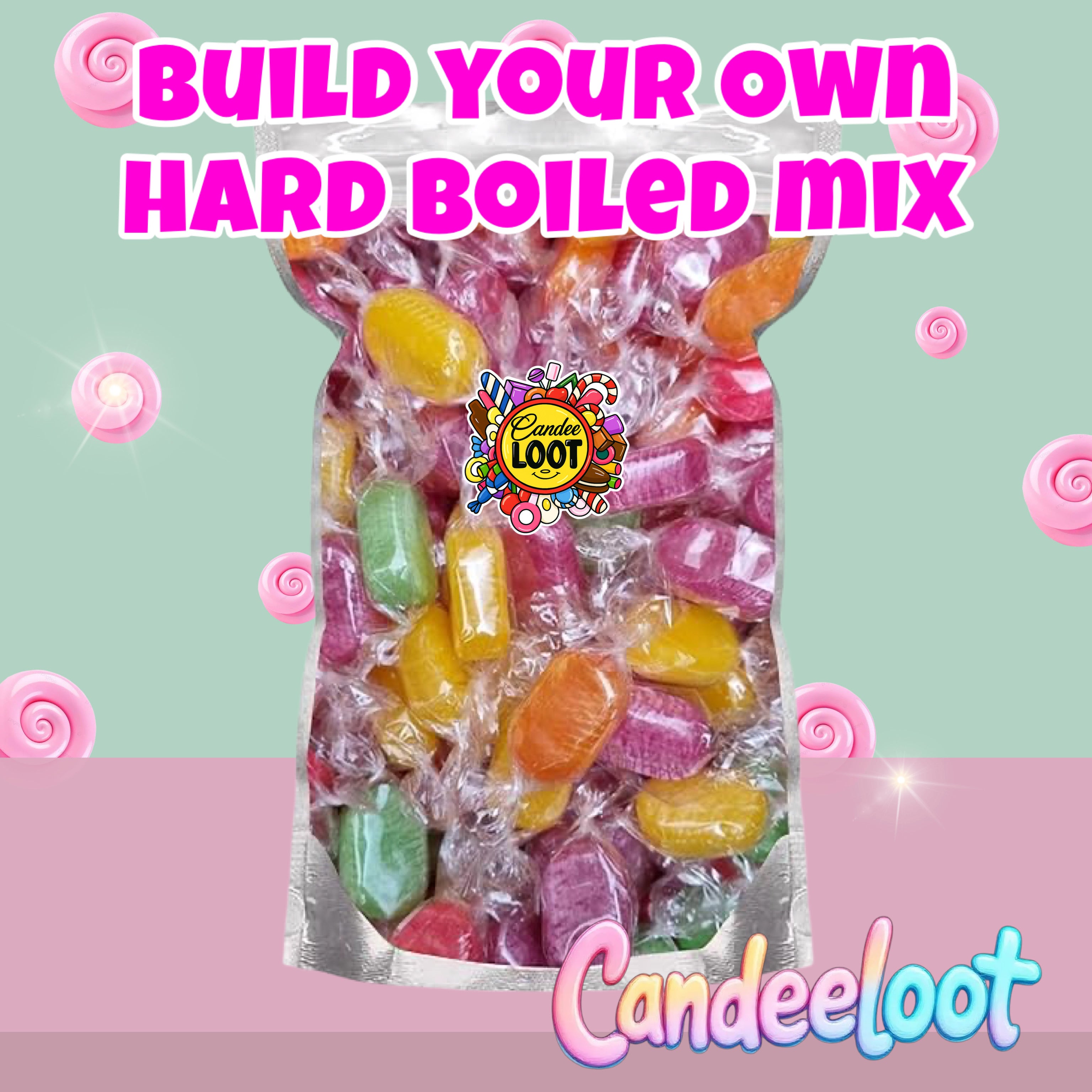 Build your own HARD BOILED sweet mix 100 per choice - Candeeloot